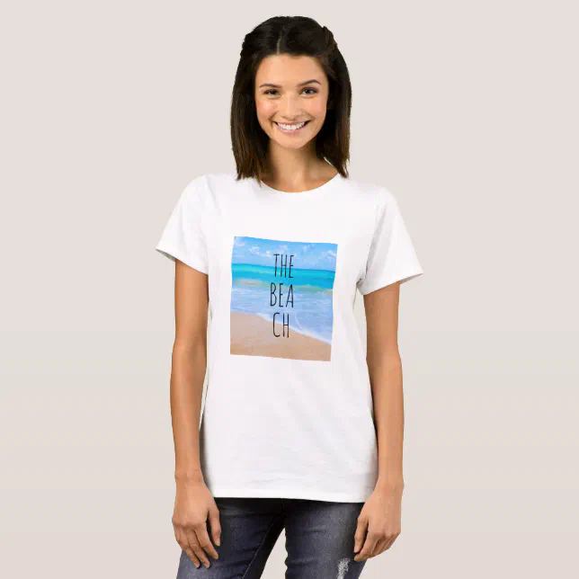 Amazing Beach Tropical Scene Photo T-Shirt | Zazzle