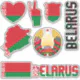 Amazing Belarus Shapes National Symbols Sticker | Zazzle