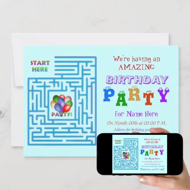 Amazing Birthday Party Invitation | Zazzle