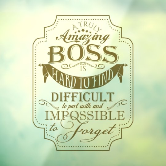 Amazing boss thank you plaque thanks sign | Zazzle.com