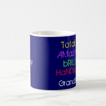 Amazing Brilliant Handsome Grandson Personalised Coffee Mug | Zazzle