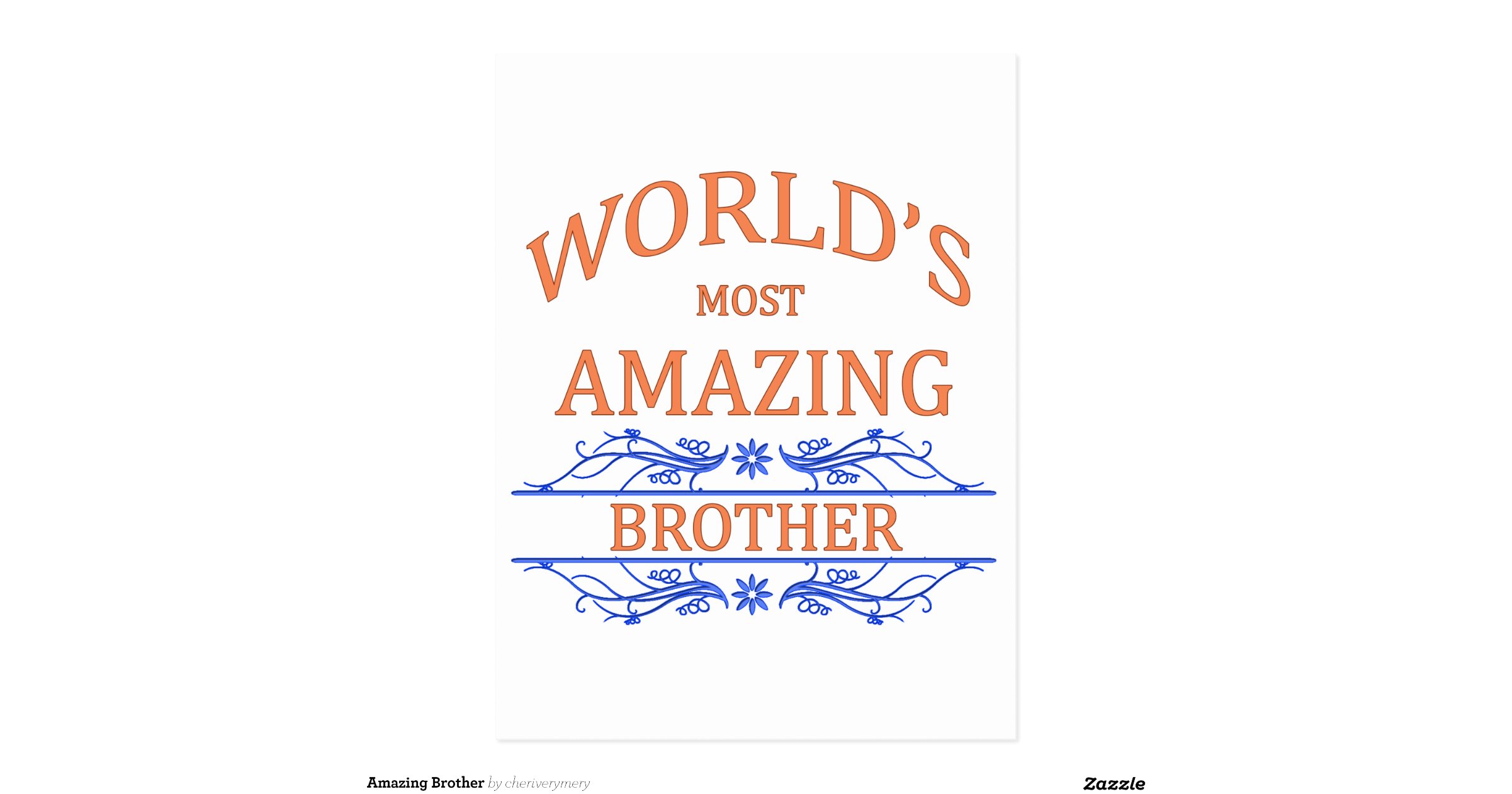 amazing_brother_postcard-rfad36492ee2642d98478068836a724cb_vgbaq_8byvr ...