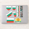 Amazing Bulgaria Shapes National Symbols Sticker | Zazzle