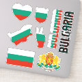 Amazing Bulgaria Shapes National Symbols Sticker | Zazzle