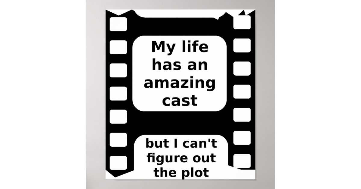 Amazing Cast Funny Poster Sign | Zazzle