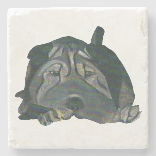 Amazing Chinese Shar Pei Coaster | Zazzle Amazing Chinese Shar Pei Coaster | Zazzle