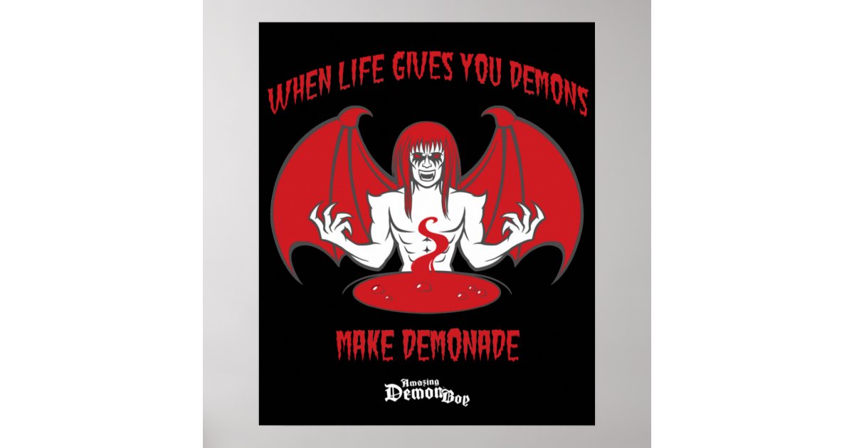 Amazing Demon Boy Demonade Poster | Zazzle
