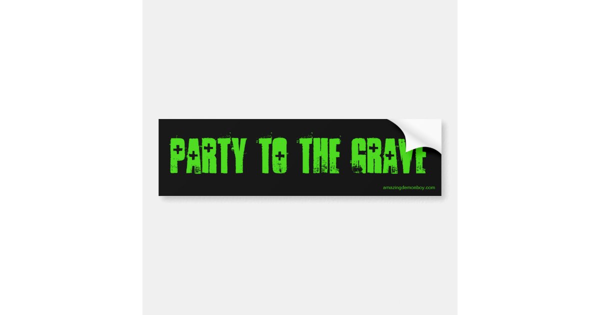 Amazing Demon Boy Party Bumper Sticker | Zazzle