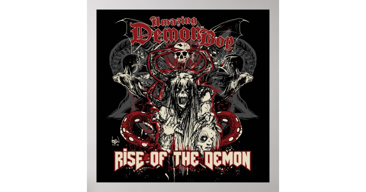Amazing Demon Boy Rise of the Demon Poster | Zazzle