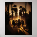 Amazing Desert Camel Caravan In A Desert Journey Poster | Zazzle
