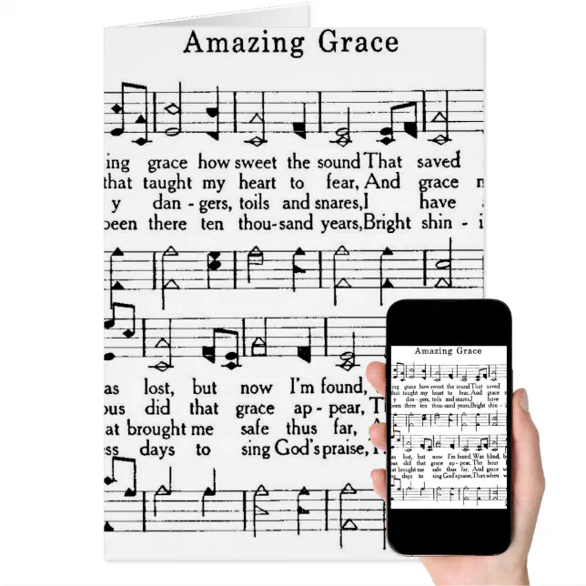 amazing grace card | Zazzle
