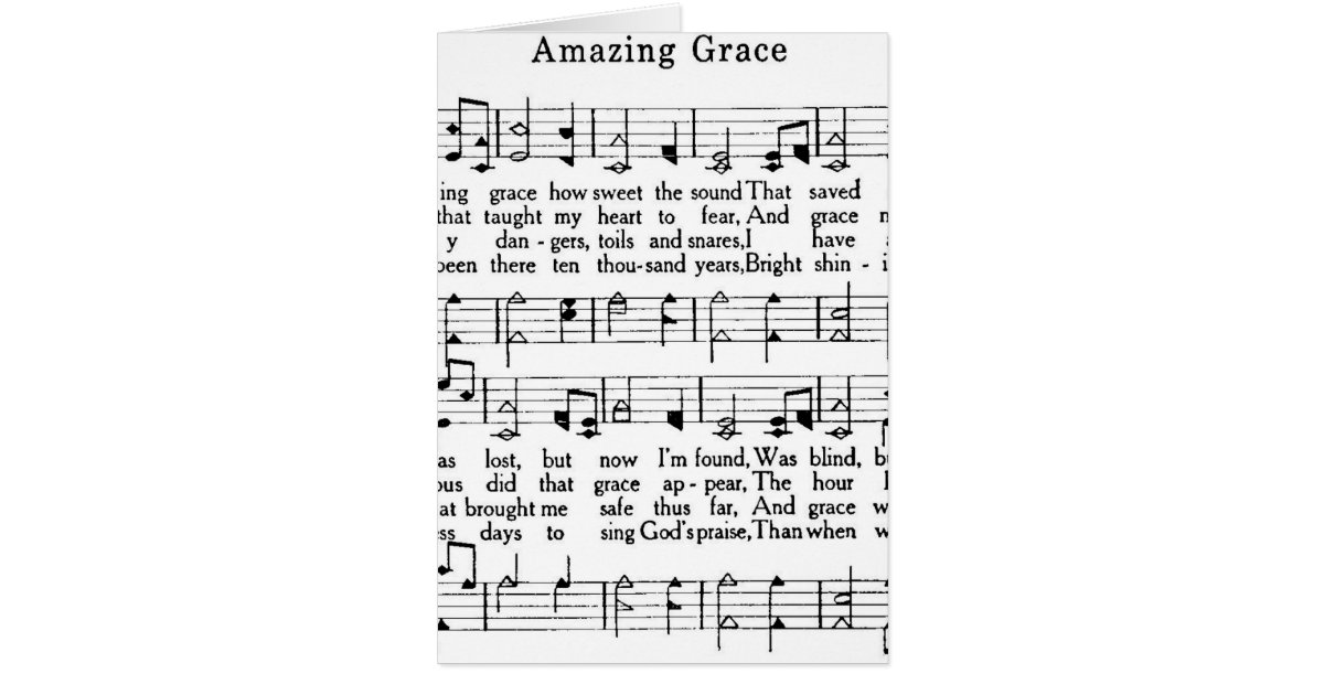 amazing grace card | Zazzle