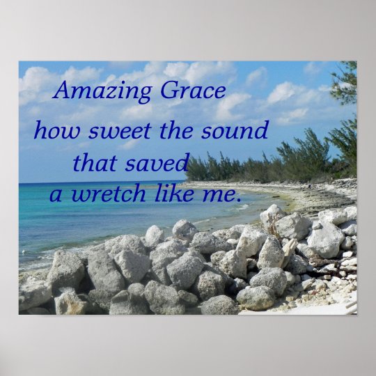 Amazing Grace Poster | Zazzle.com