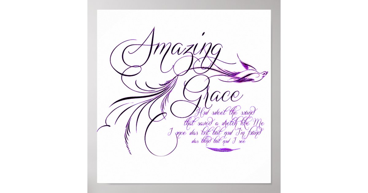 Amazing Grace Poster | Zazzle