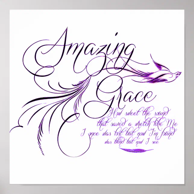Amazing Grace Poster | Zazzle