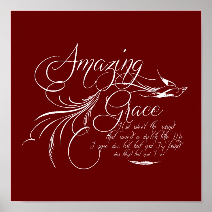 Amazing Grace Poster | Zazzle