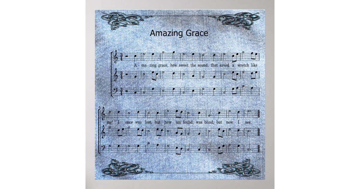 AMAZING GRACE POSTER | Zazzle