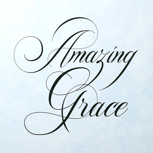 Amazing grace wall decal | Zazzle