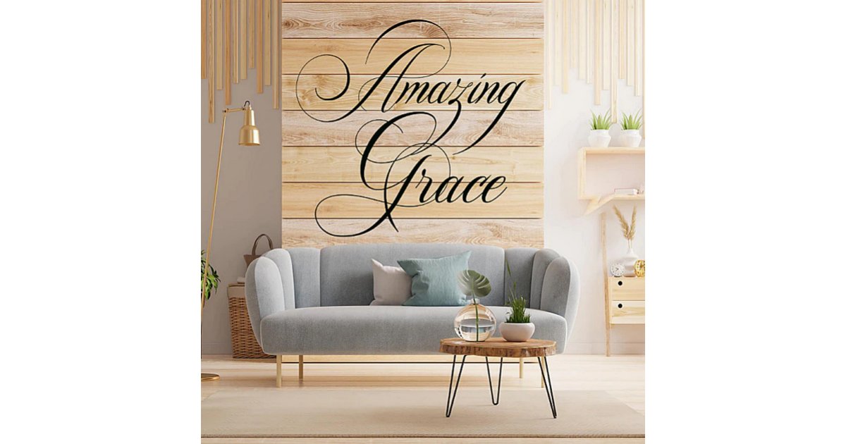 Amazing grace wall decal | Zazzle