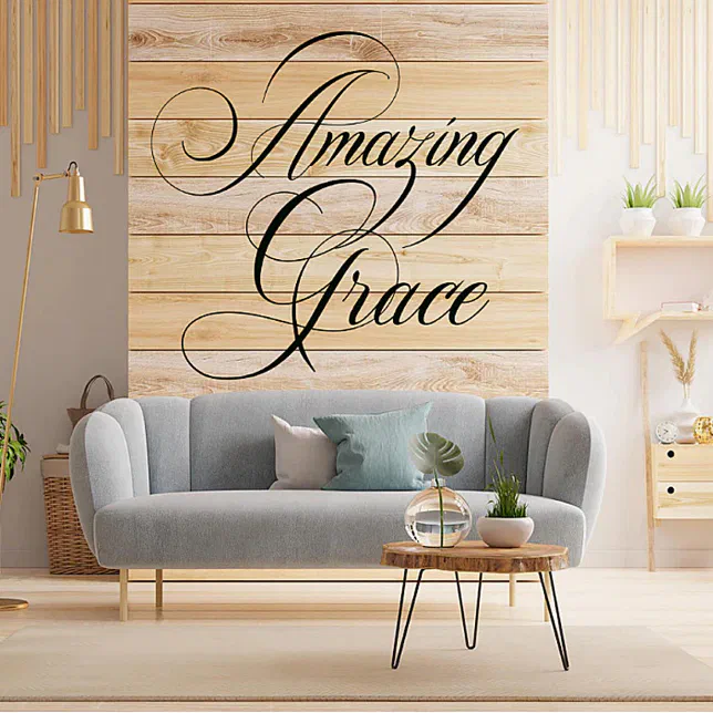 Amazing grace wall decal | Zazzle