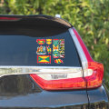 Amazing Grenada Shapes National Symbols Sticker | Zazzle