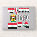 Amazing Iraq Shapes National Symbols Sticker | Zazzle