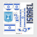 Amazing Israel Shapes National Symbols Sticker | Zazzle