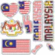 Amazing Malaysia Shapes National Symbols Sticker | Zazzle