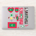 Amazing Maldives Shapes National Symbols Sticker | Zazzle