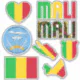 Amazing Mali Shapes National Symbols Sticker | Zazzle