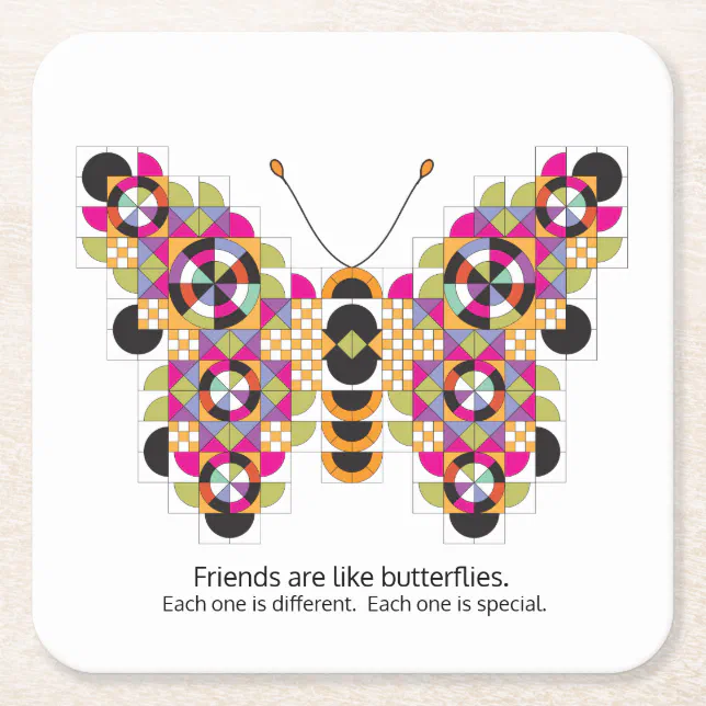 Amazing Monarch Butterfly Quilt Pattern Coasters | Zazzle