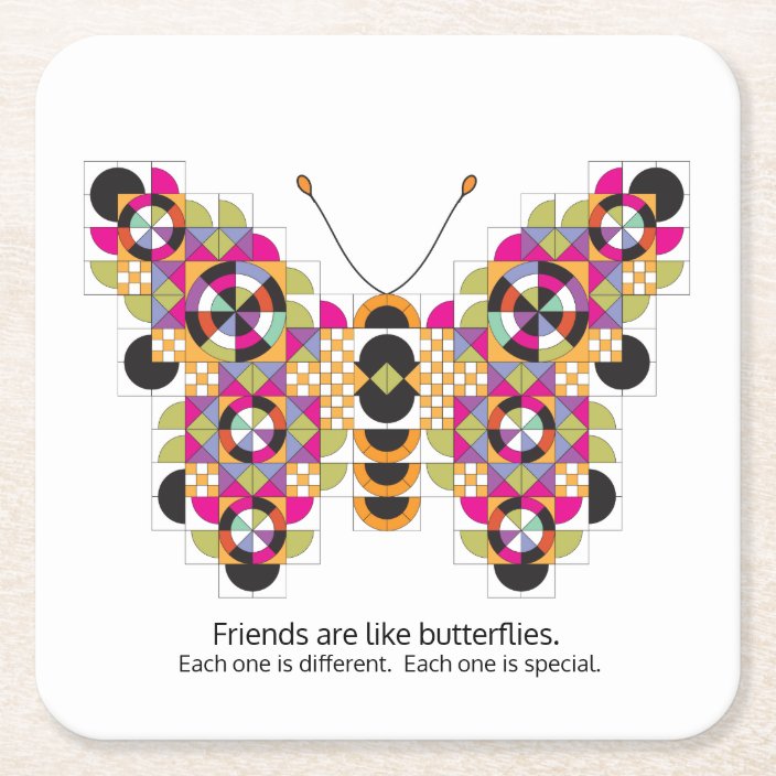 Amazing Monarch Butterfly Quilt Pattern Coasters | Zazzle.com