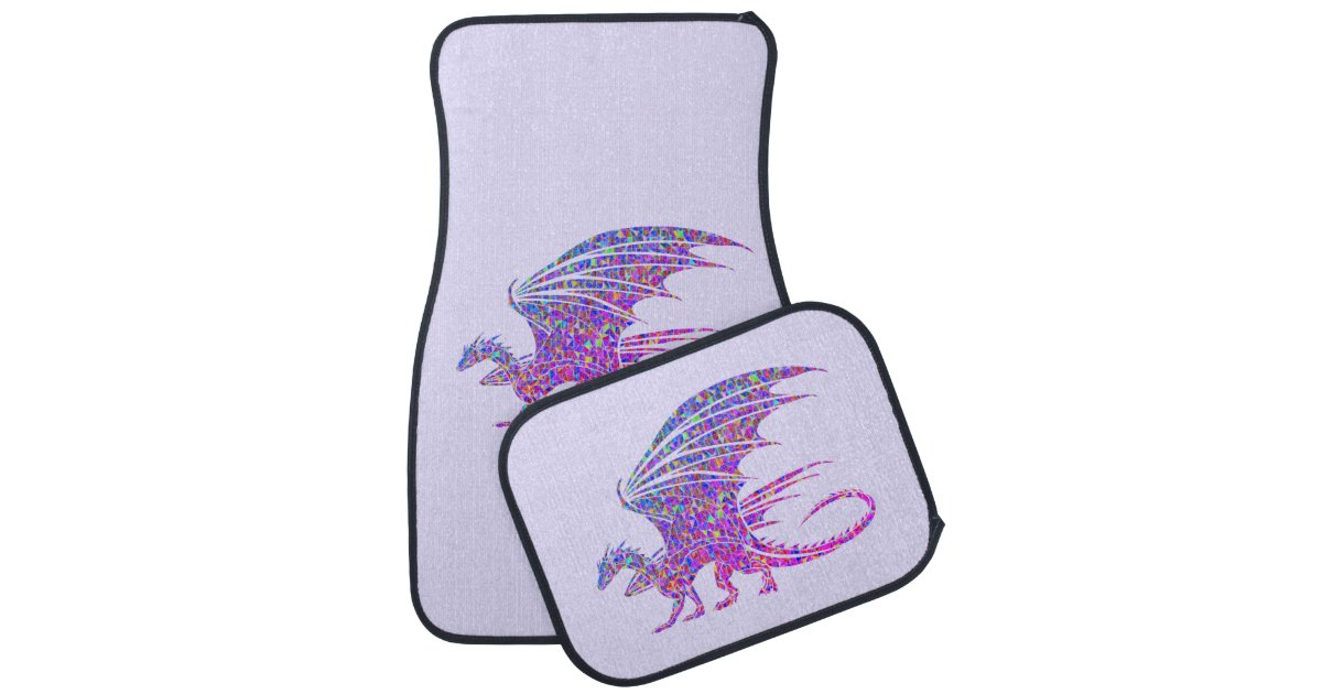 Amazing Mosaic Dragon Car Floor Mat | Zazzle