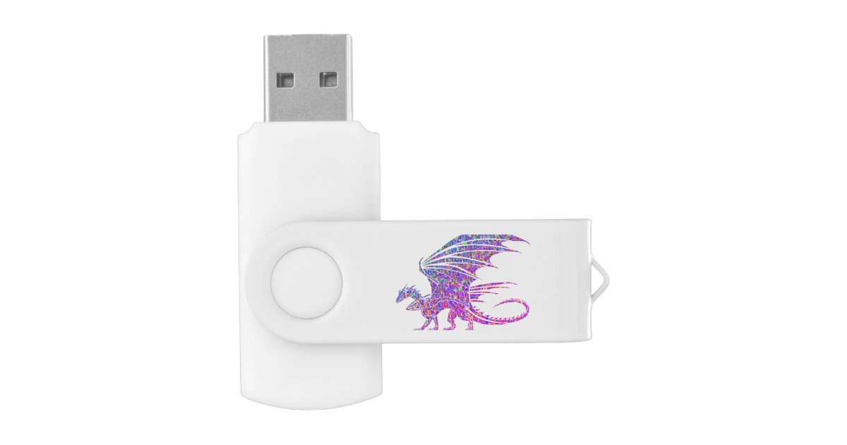 Amazing Mosaic Dragon Flash Drive | Zazzle