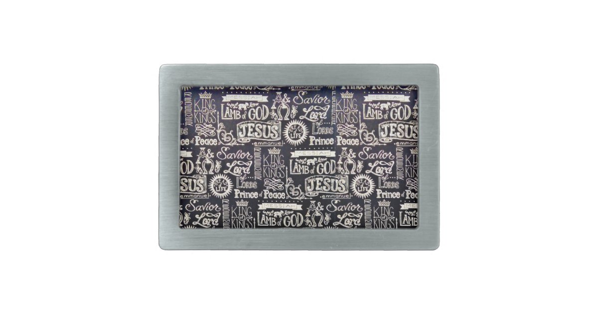 Amazing Names Of Jesus Belt Buckle | Zazzle