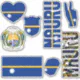 Amazing Nauru Shapes National Symbols Sticker | Zazzle