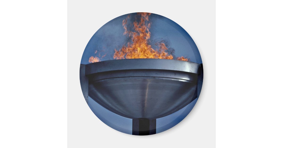 Amazing olympic flame magnet | Zazzle