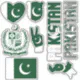 Amazing Pakistan Shapes National Symbols Sticker | Zazzle