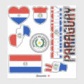 Amazing Paraguay Shapes National Symbols Sticker | Zazzle