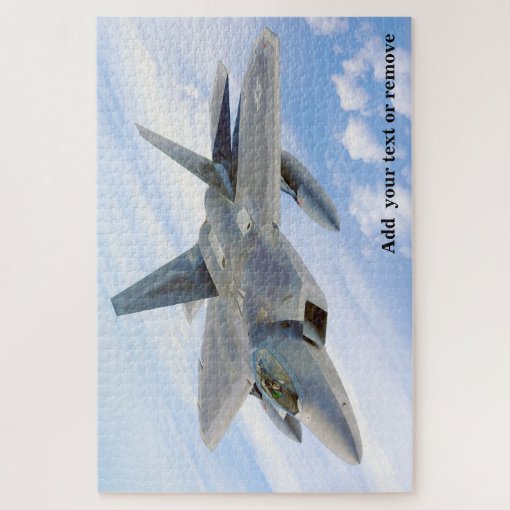 Amazing photograph F-22 Raptor USAF fighter jet, Jigsaw Puzzle | Zazzle