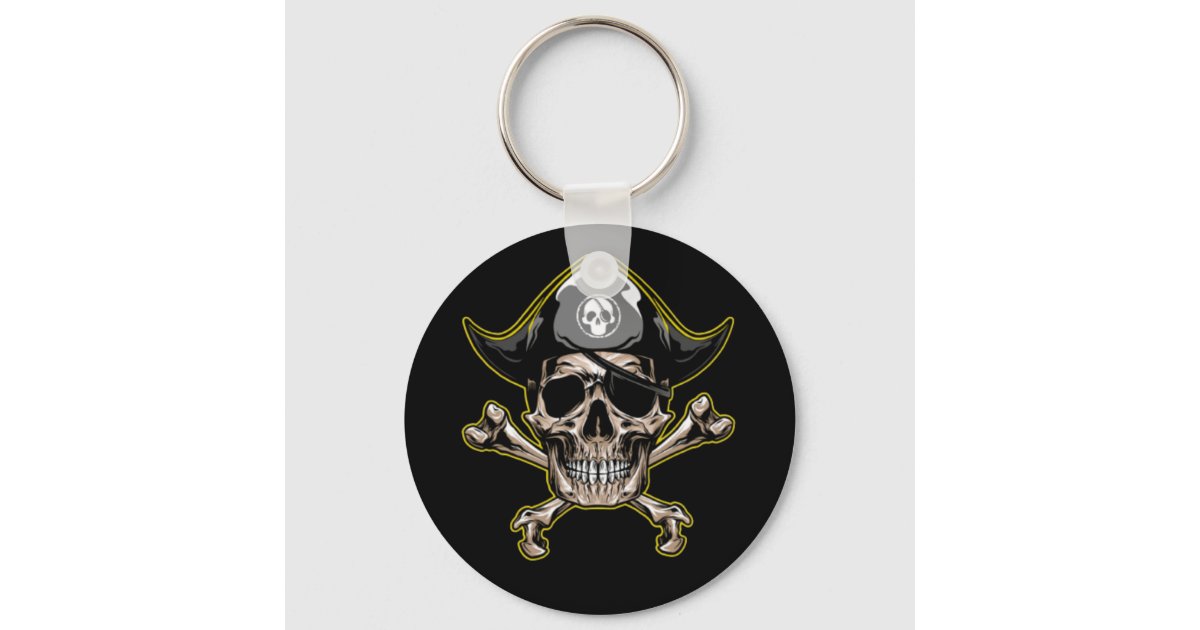 Amazing Pirate Treasure Keychain | Zazzle