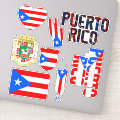 Amazing Puerto Rico Shapes National Symbols Sticker | Zazzle