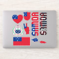 Amazing Samoa Shapes National Symbols Sticker | Zazzle