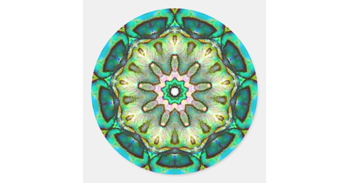 Amazing Sea Opal Classic Round Sticker | Zazzle