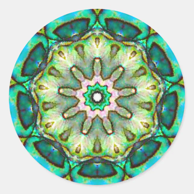 Amazing Sea Opal Classic Round Sticker | Zazzle
