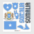Amazing Somalia Shapes National Symbols Sticker | Zazzle