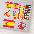 Amazing Spain Shapes National Symbols Sticker | Zazzle