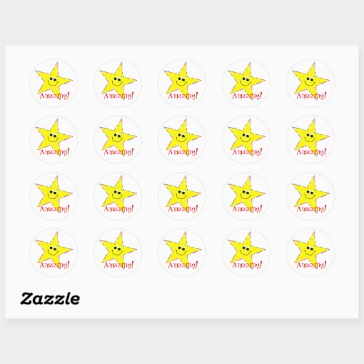 Amazing Star School Stickers | Zazzle