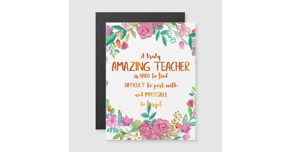 Amazing Teacher Appreciation Gift Sign Thank you | Zazzle