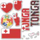 Amazing Tonga Shapes National Symbols Sticker | Zazzle